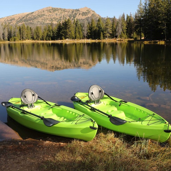 Lifetime 2-PACK Tioga 10 ft Kayaks w/ Paddles - Lime Green (90643)