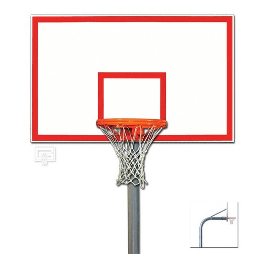 Gared 5-9/16" O.D. Front Mount Gooseneck Post with Braces, 6' Extension ...