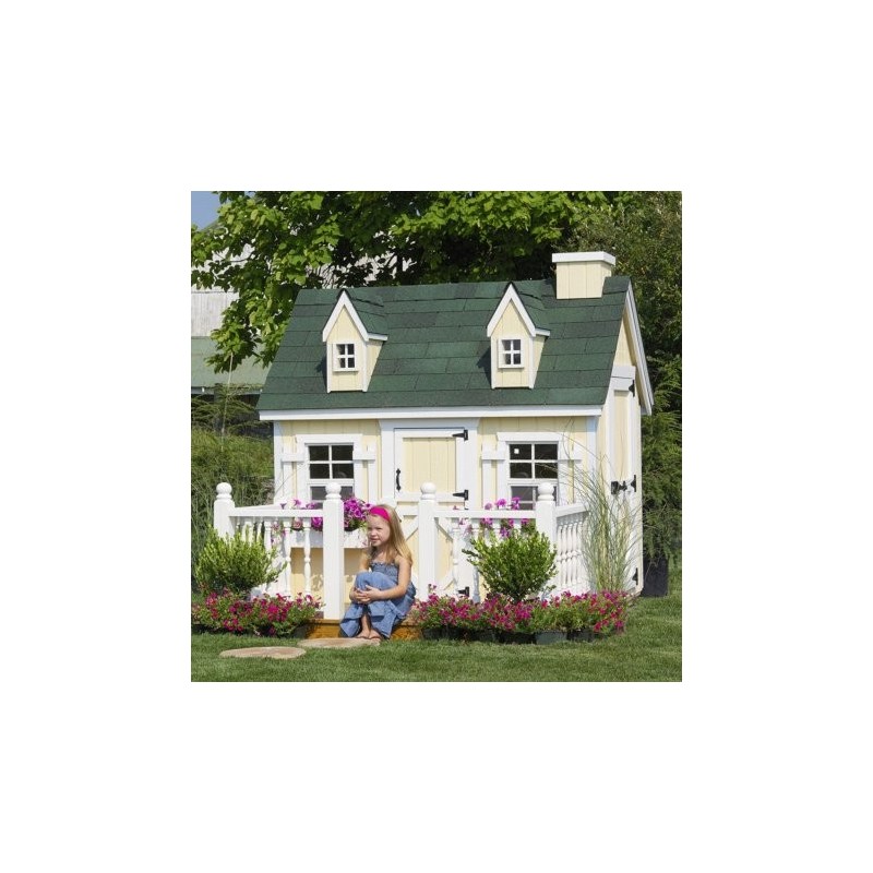 Little Cottage Company Cape Cod Playhouse Kit 8x8 (8X8 CCP-WPNK)