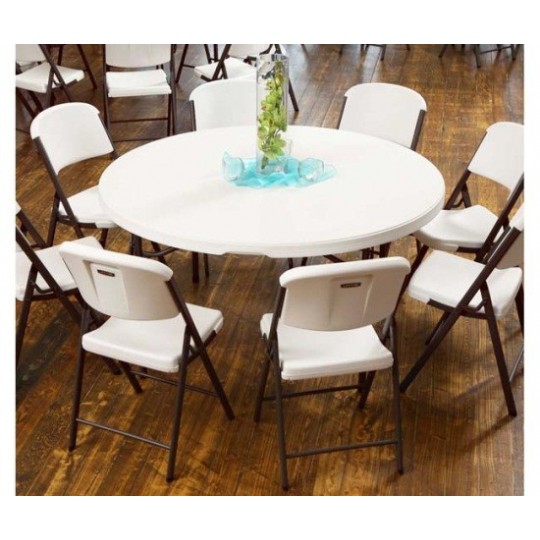 Lifetime 15-pack 60-Inch Round Commercial Stacking Folding Tables ...