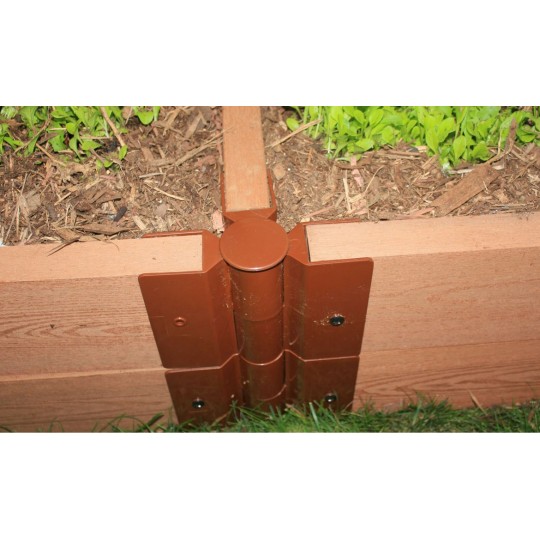 Frame It All Raised Garden Bed Brackets - 1in 4-Way Bracing Bracket ...