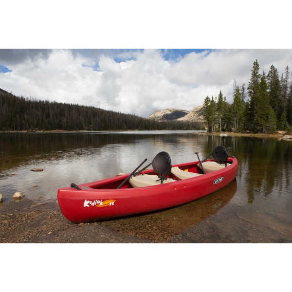 Lifetime Kodiak 13 ft Canoe w/ 2 Paddles - Red (90658)
