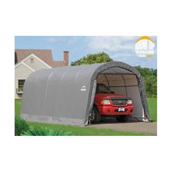 ShelterLogic 12×20×8 ft Round Style Shelter Kit - Grey (62780)