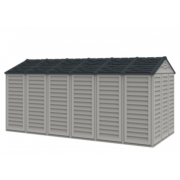 Duramax Apex Pro 15x8 Vinyl Storage Shed Kit w/ Double Doors (40216)