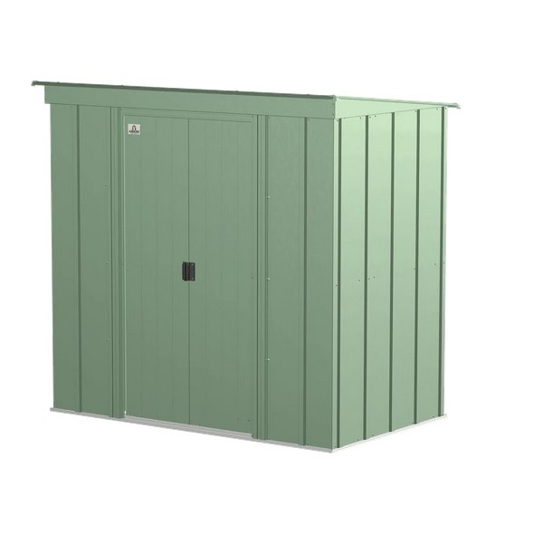Arrow 6x4 Classic Steel Storage Shed Kit - Sage Green (CLP64SG)