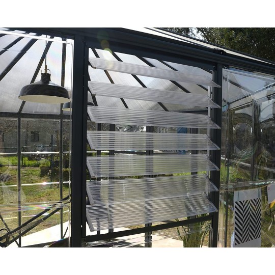 Palram - Canopia Oasis Hex 10x12 Greenhouse Kit - Gray (HG6005)