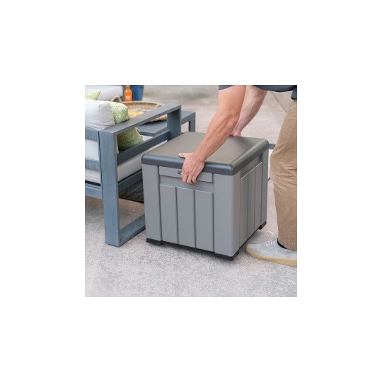 Lifetime 25 gallon Backyard Storage Cube - Storm Dust (60372U)
