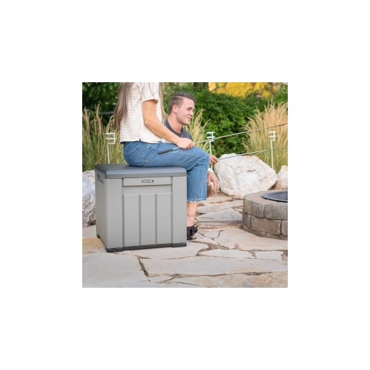 Lifetime 25 gallon Backyard Storage Cube - Storm Dust (60372U)