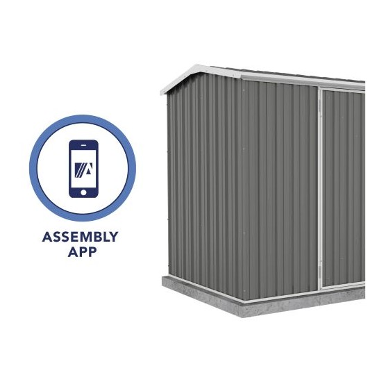 Absco Premier 10' x 5' Metal Storage Shed Kit (AB1000)