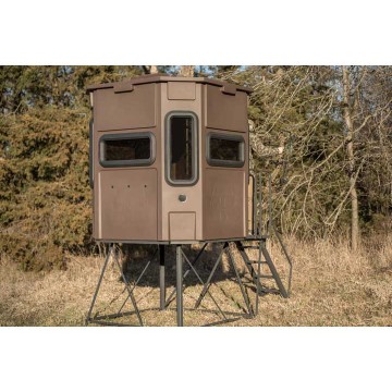 Titan Hunting Blinds Pro Blind Combo w/ 8 ft. Tower - Brown (TB-PRO-B-8)