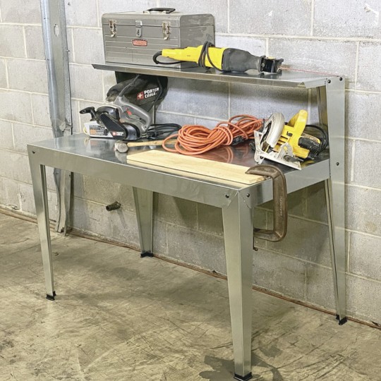 Poly-Tex Heavy-Duty Galvanized Steel 2-Tier Work / Utility Bench (PTX2000)