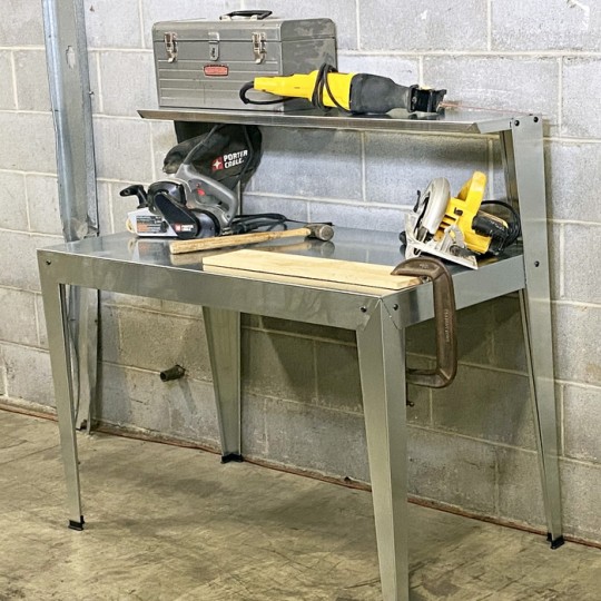 Poly-Tex Heavy-Duty Galvanized Steel 2-Tier Work / Utility Bench (PTX2000)