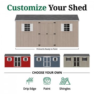 Little Cottage Co. 8x16 Value Workshop Wood Shed Kit (8x16-VWS-PC)