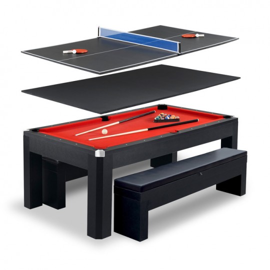 Hathaway Park Avenue 7-ft Pool Table Combo (BG2530PR)