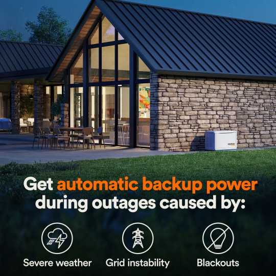 Generac 26KW Air-Cooled Standby Generator 200A SE ATS (7291)