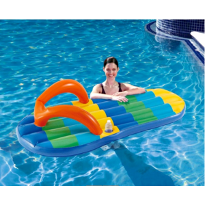 Blue Wave Beach Striped Flip Flop 71-in Inflatable Pool Float (NT1773)